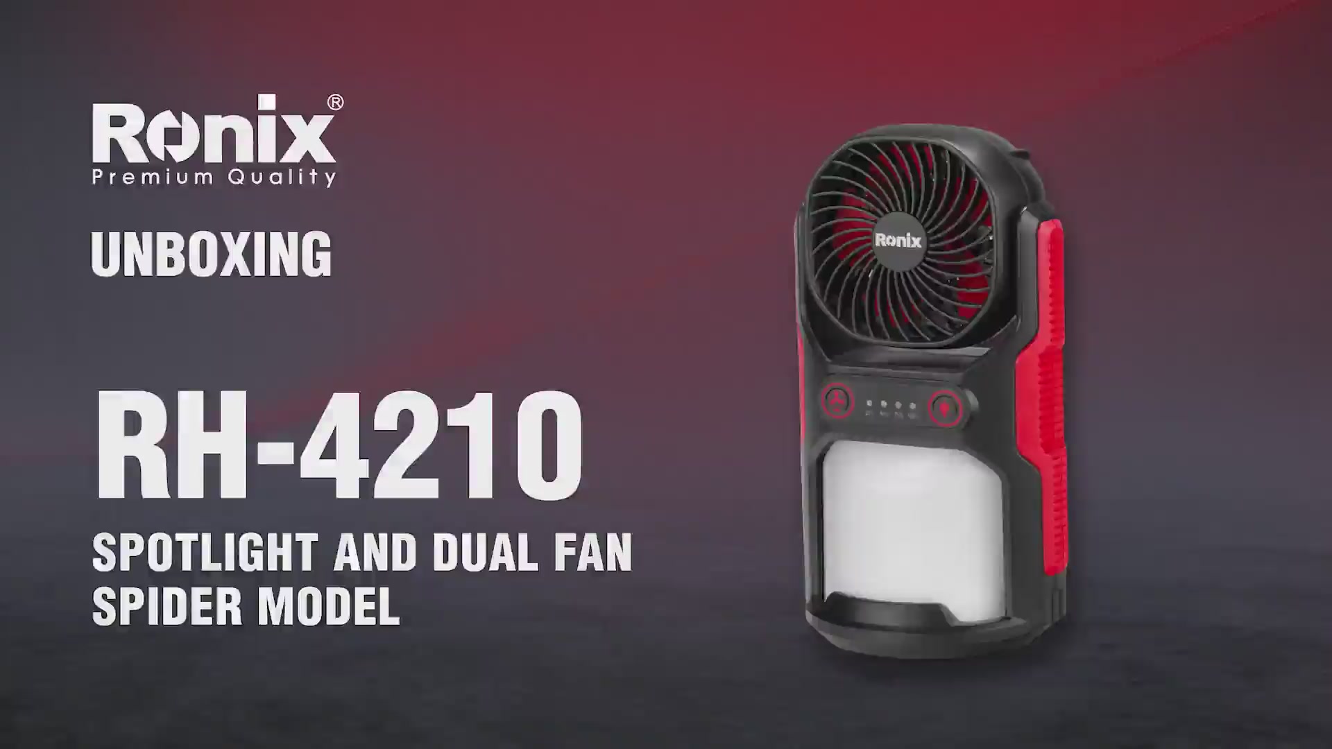 نورافكن و فن دوكاره مدل FanPro [مشخصات کامل] | Ronix Iran